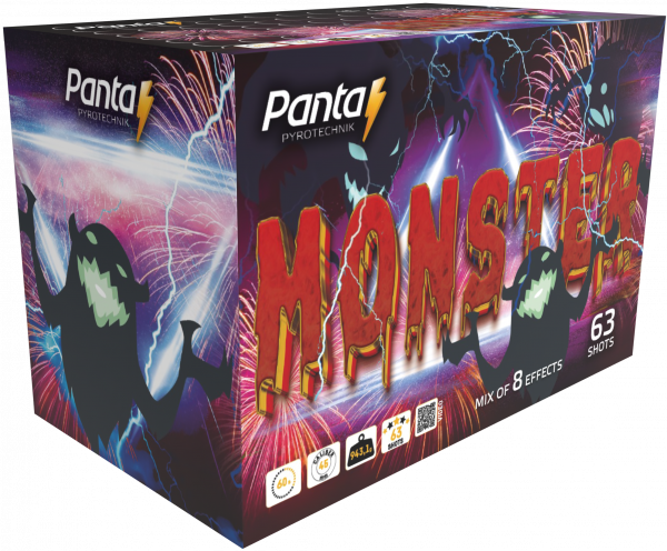 MONSTER 63 SH | MIX NÁDHERNÝCH EFEKTŮ | PANTA & PYROTECHNIK ...